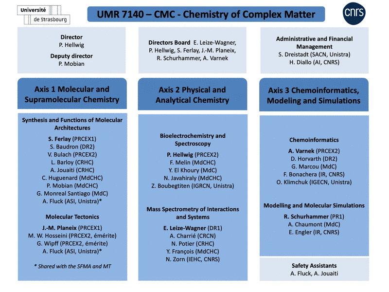 Organization - UMR 7140 - Chimie de la Matière Complexe - University of ...